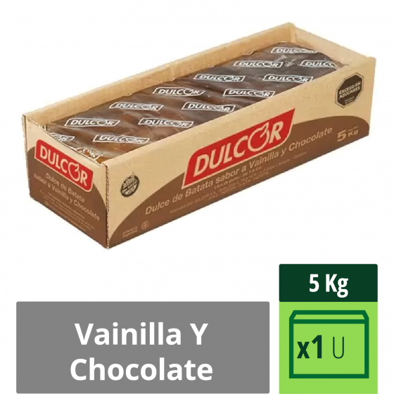 Dulce Dulcor Batata Vainilla Y Chocolate Caja X 5 Kg - Mayorista El Cóndor