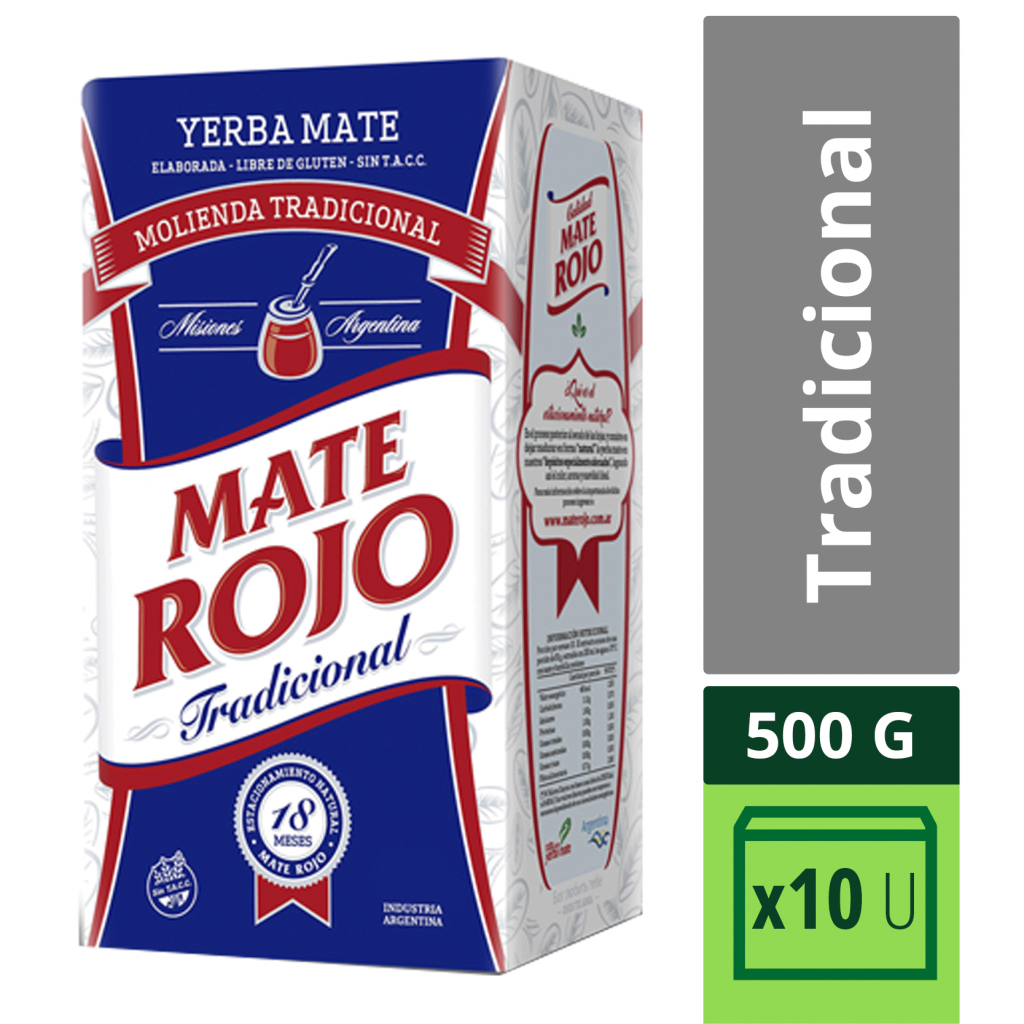 Yerba Mate Rojo Tradicional X 1 Kg - Mayorista El Cóndor