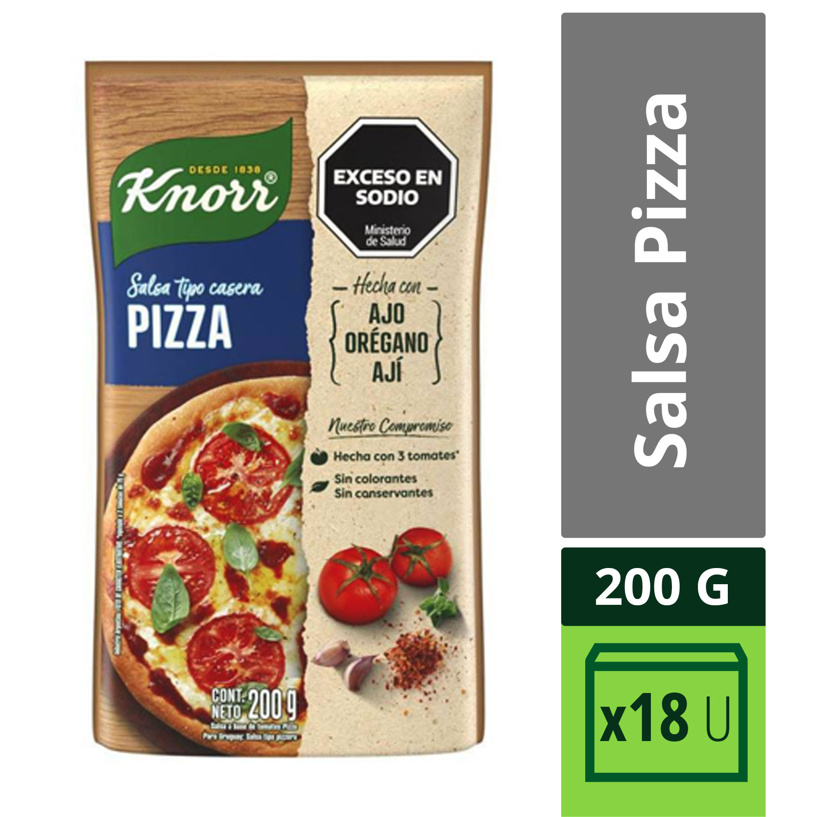 Salsa Knorr Pizza X 200 G - Mayorista El Cóndor