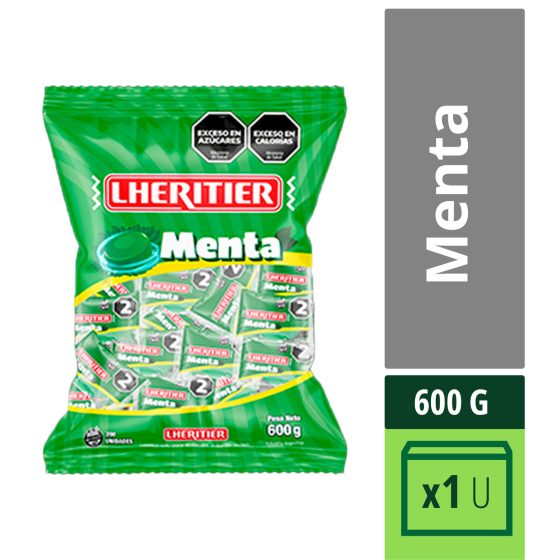 Caramelos Lheritier Menta X 600 G - Mayorista El Cóndor