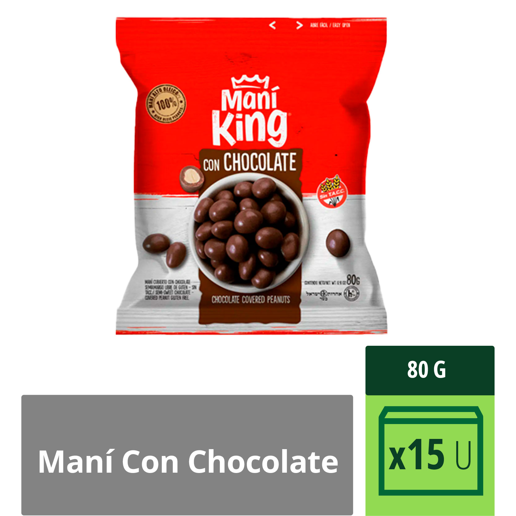 Maní King Con Chocolate X 80 G - Mayorista El Cóndor