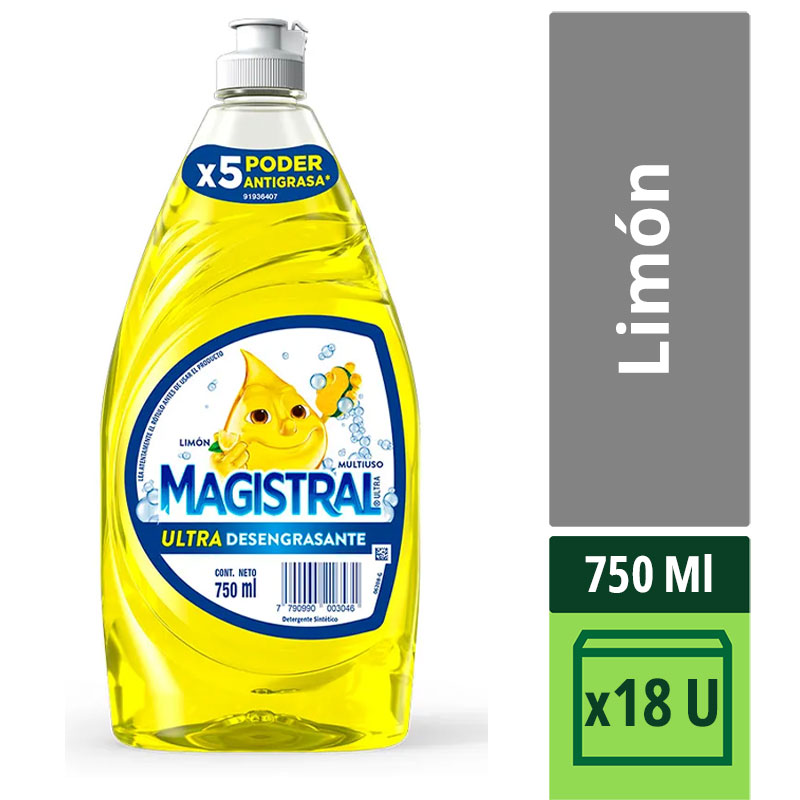 Detergente Magistral Limón Amarillo X 750 Ml - Mayorista El Cóndor