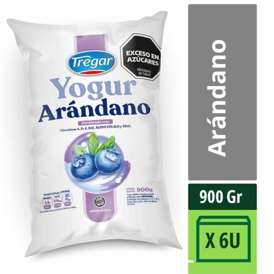 Yogur Tregar Bebible Arándano Sachet X 900 Gr - Mayorista El Cóndor