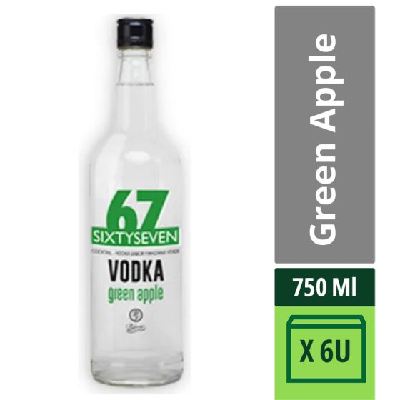 Vodka Sixtyseven Green Apple X 750 Ml - Mayorista El Cóndor