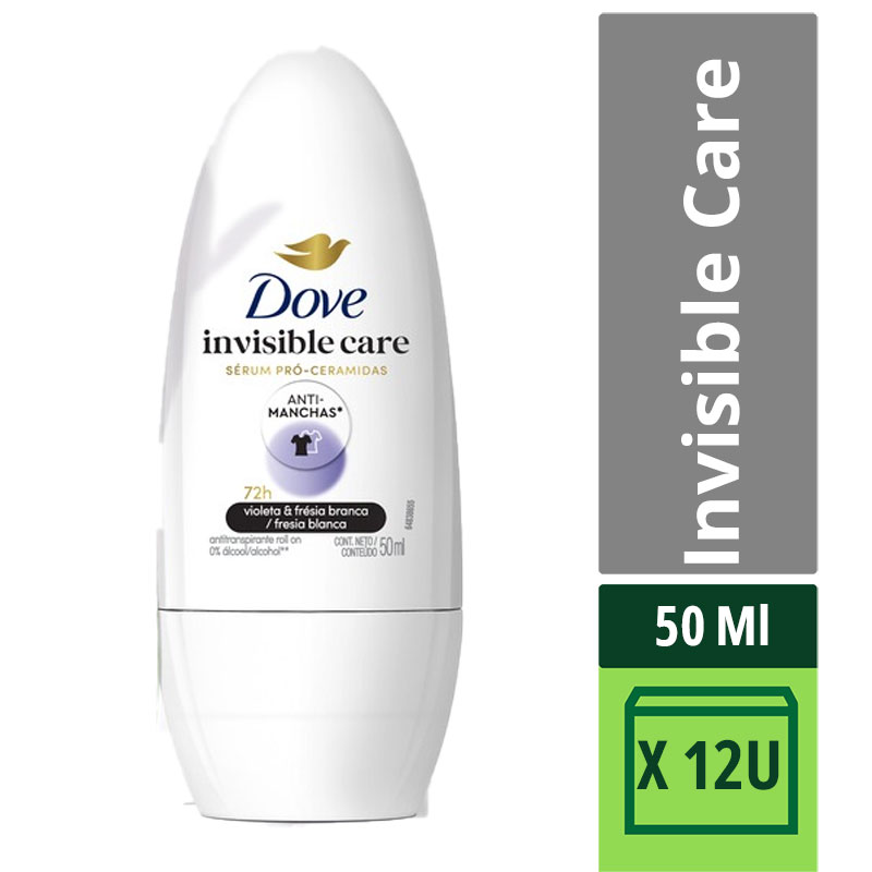 Desodorante Dove Invisible Care Violetas Y Fresias Blancas Roll On X 50 ...